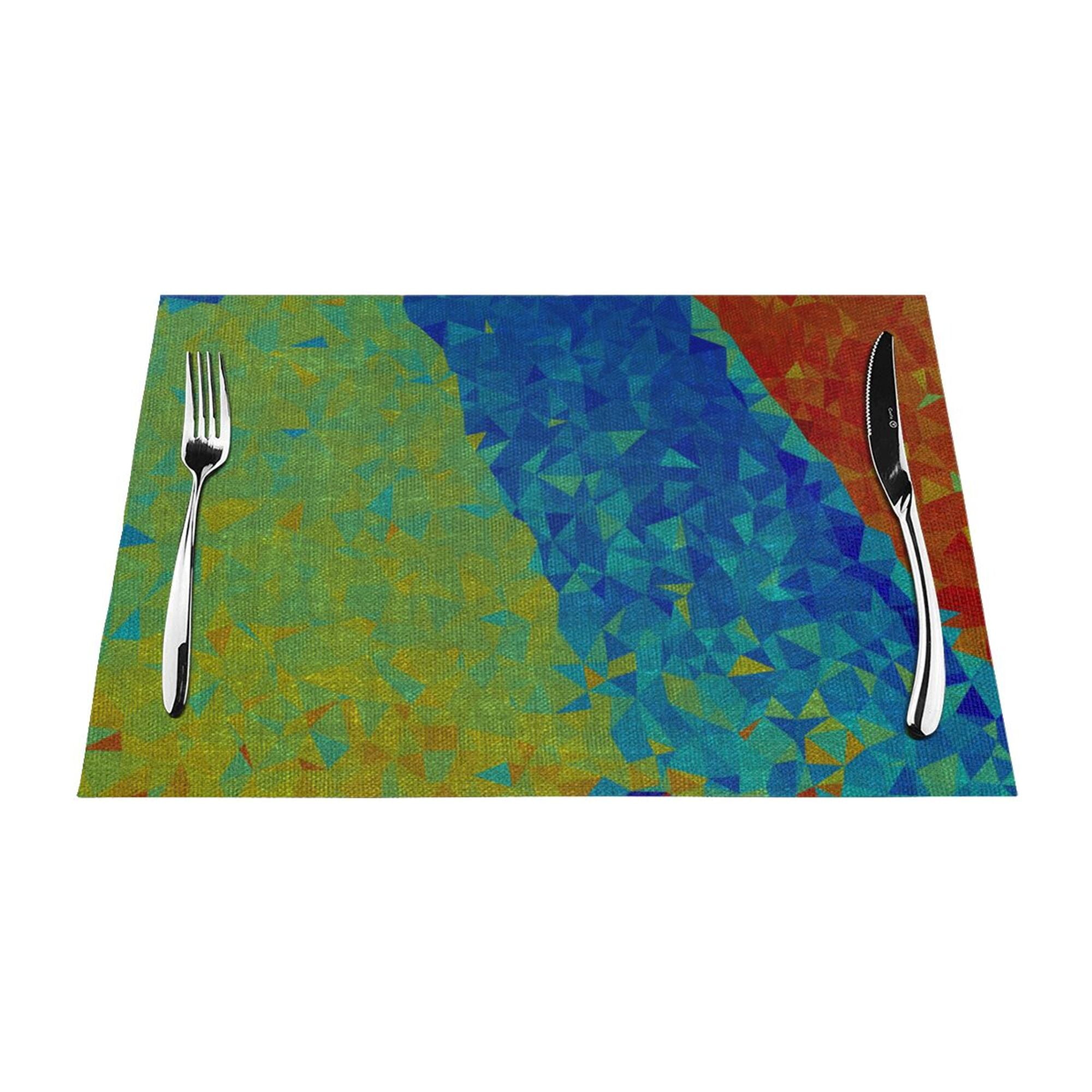 YFYANG Washable Heat-Resistant Placemats, 70% PVC/30% Polyester ...