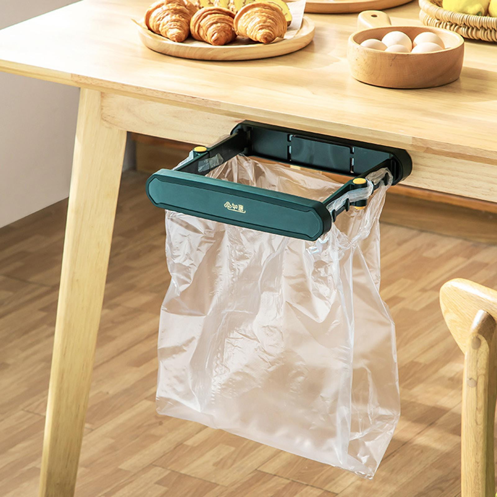 Folding Trash Rack Practical Shelf Hanging Garbage Bag Shelf Storage ...