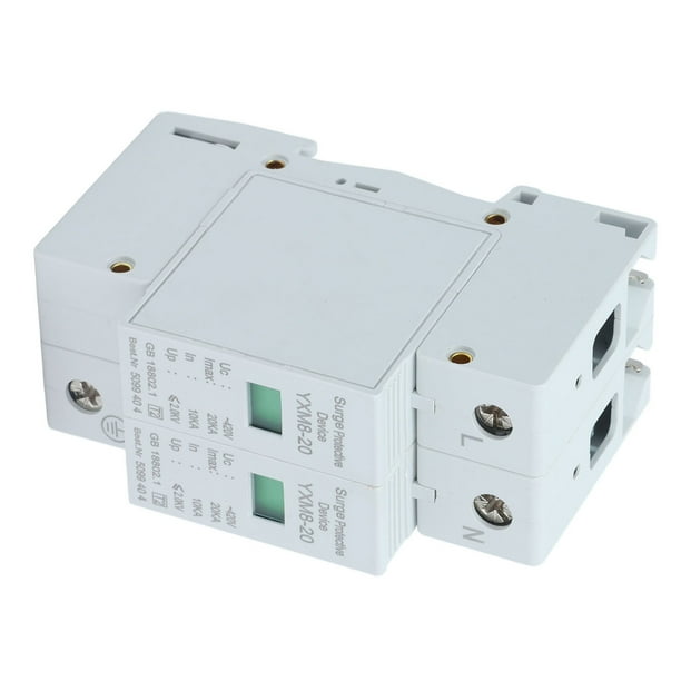 Jadeshay Dispositivo de protección contra sobretensiones 2P Protector de pararrayos de ...