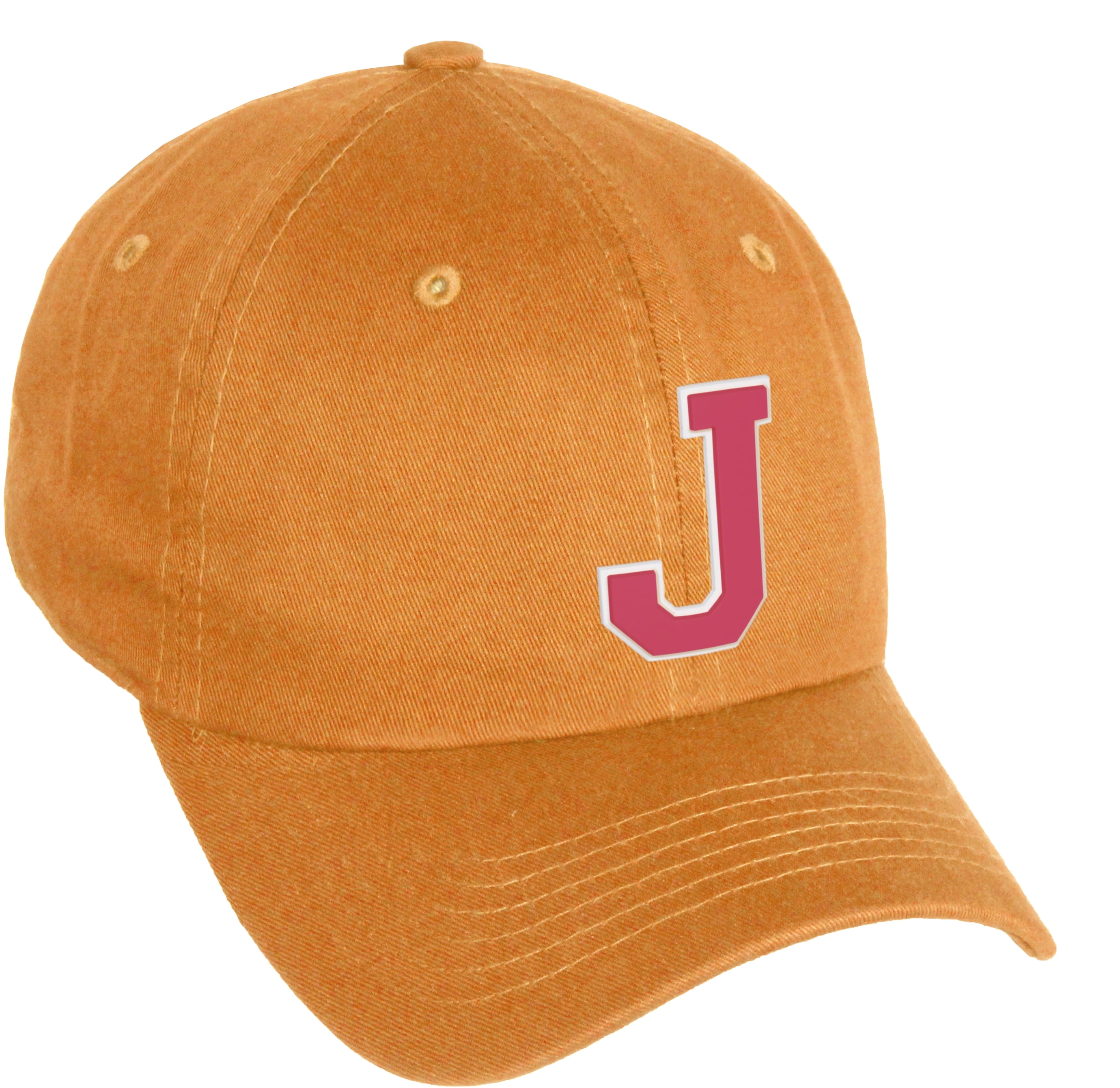 Daxton Classic 3D Varsity White Rose Initial Letters Baseball Dad Hat ...