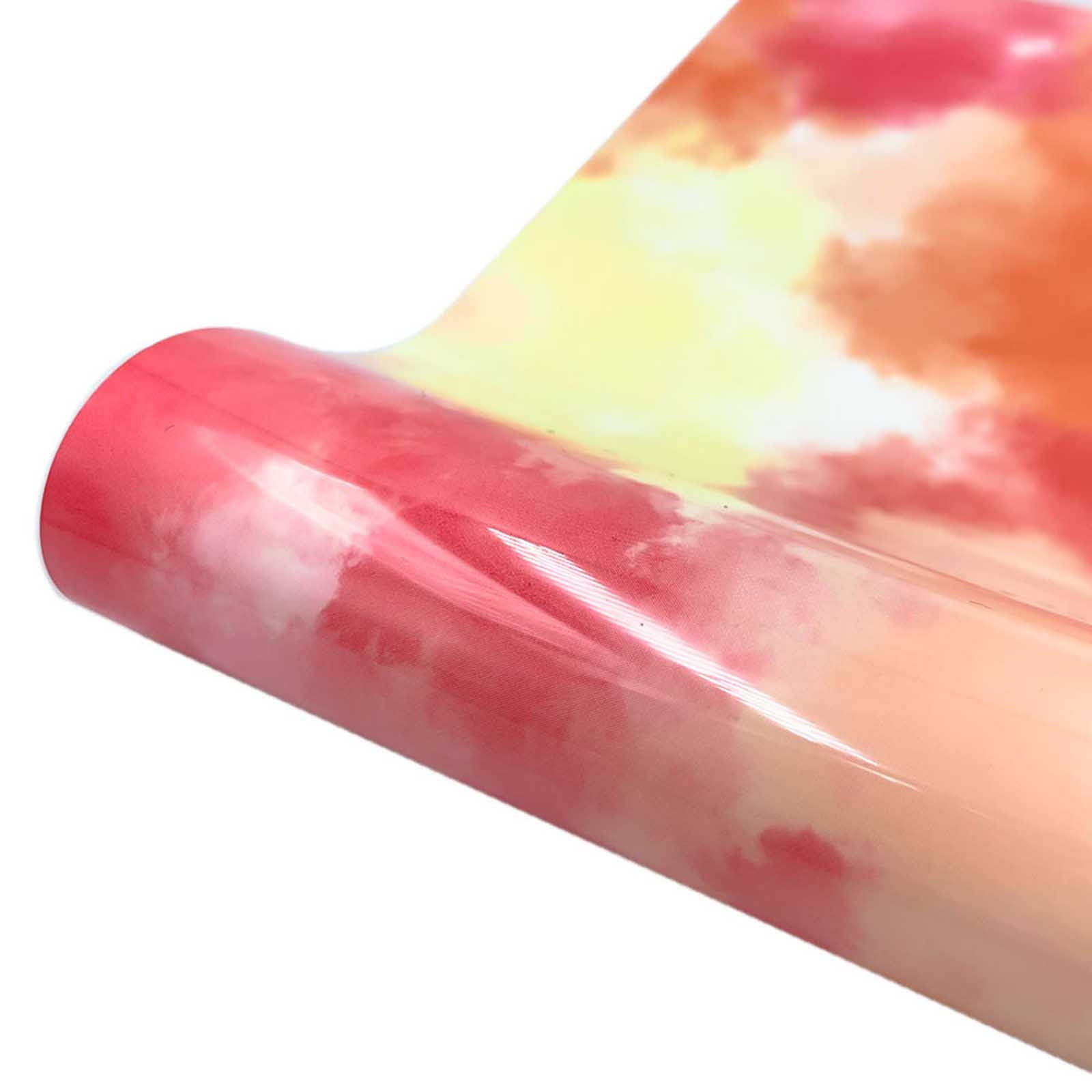 iOPQO Heat Transfer Tie-dye Lettering Film HTV Tie-dye Heat Transfer ...