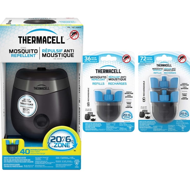 Thermacell E90 Rechargeable Repeller with 148 Hours of Mosquito ...