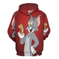 Men's Tom Cat Jerly Hoodie Long Sleeves Unisex Graphic Print Sweatshirt ...