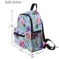 ALAZA Peony Flower Hydrangea Pattern School Backpack Student Bookbag ...