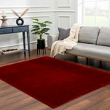 Hauteloom Heavenly Solid Shag Area Rug for Living Room Bedroom - High ...