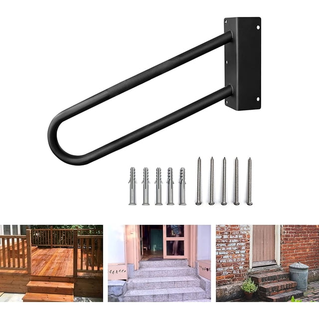 Outdoor Stair Railing, 17.7inch Handrails for Indoor Stairs, Stainless ...