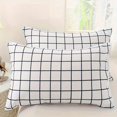 3pcs White Grid Duvet Cover Set - Soft and Stylish Bedding Set with 1 ...