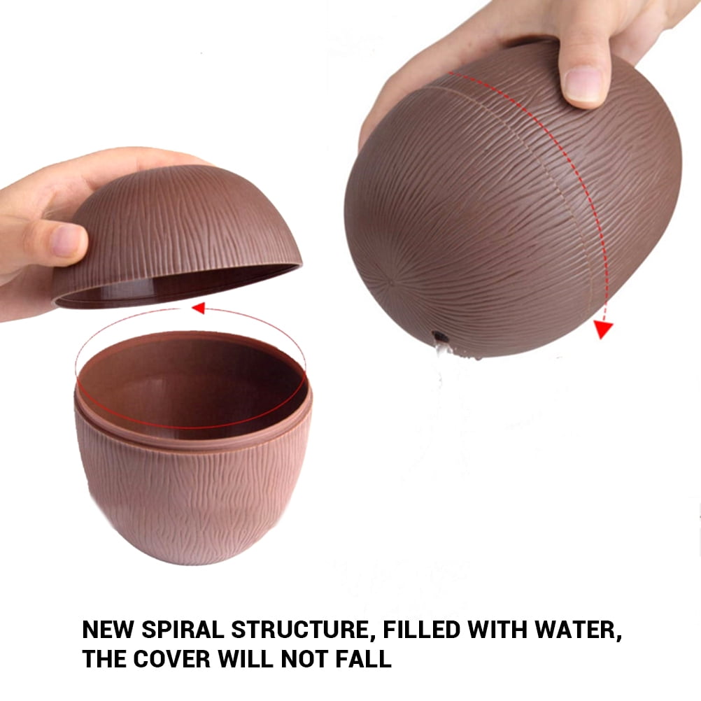 12 Uds. Tazas de coco con pajitas de flor de hibisco para fiesta ...