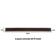 GroundSmart Roman Brick Landscape Edging, 4' Brown Rubber Garden Edging ...