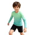Boys Girls Long Sleeve Rash Guard Sun Swim Shirt for Beach Pool Water ...