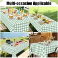 Square Waterproof Vinyl Tablecloth with Flannel Backing, Wipeable ...