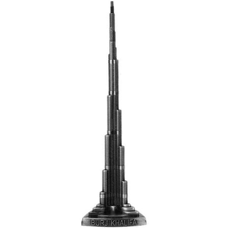 Tower Ornaments, 7.1in Height Burj Khalifa Tower Model Miniature Dubai ...