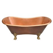 Premier Copper Products Btdr72db 72" Free Standing Copper Soaking Tub ...