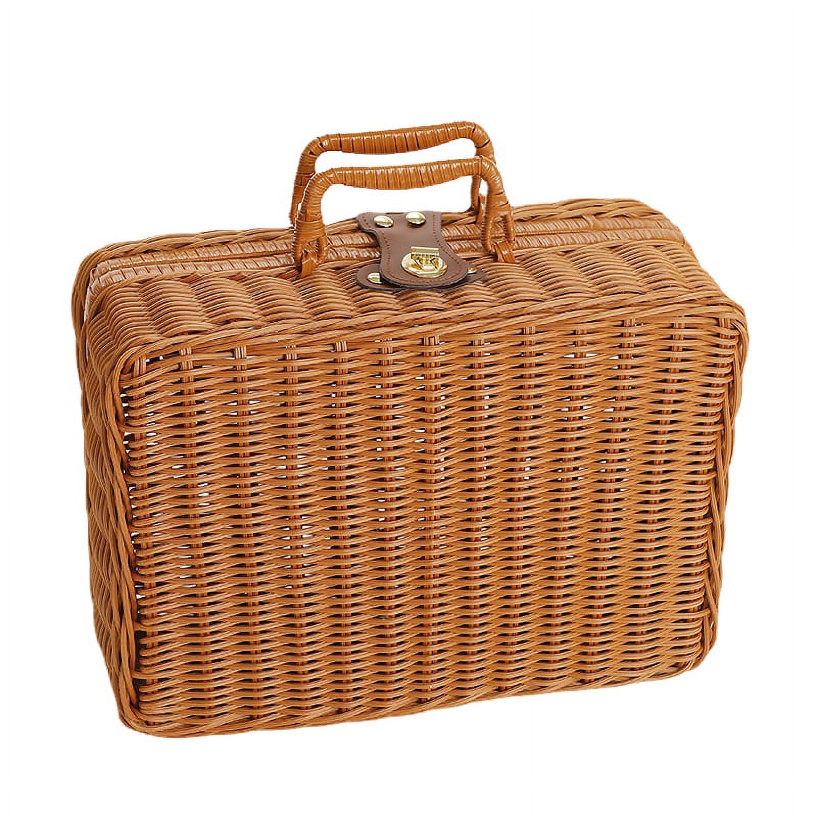 Click here for Viferr Retro Woven Storage Box woven Picnic Box Pl... prices