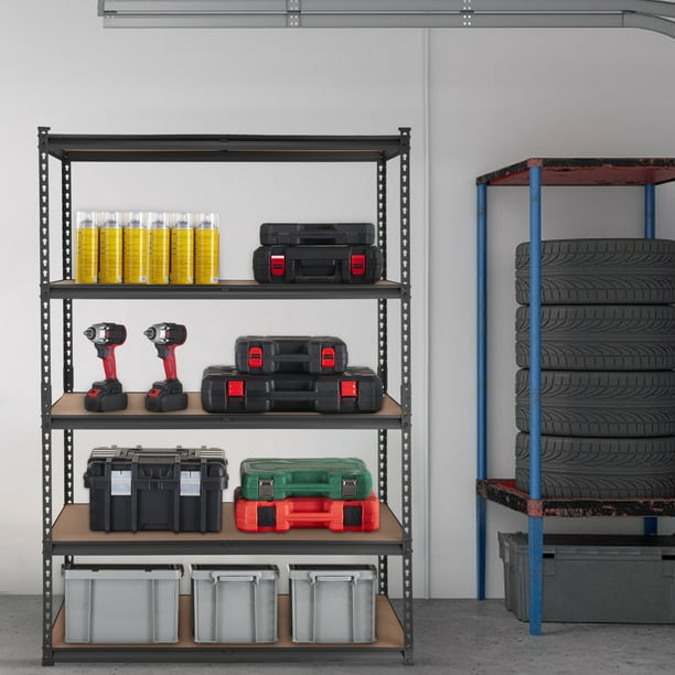 BENTISM Storage Shelving Unit Garage Storage Rack 5-Tier Adjustable ...