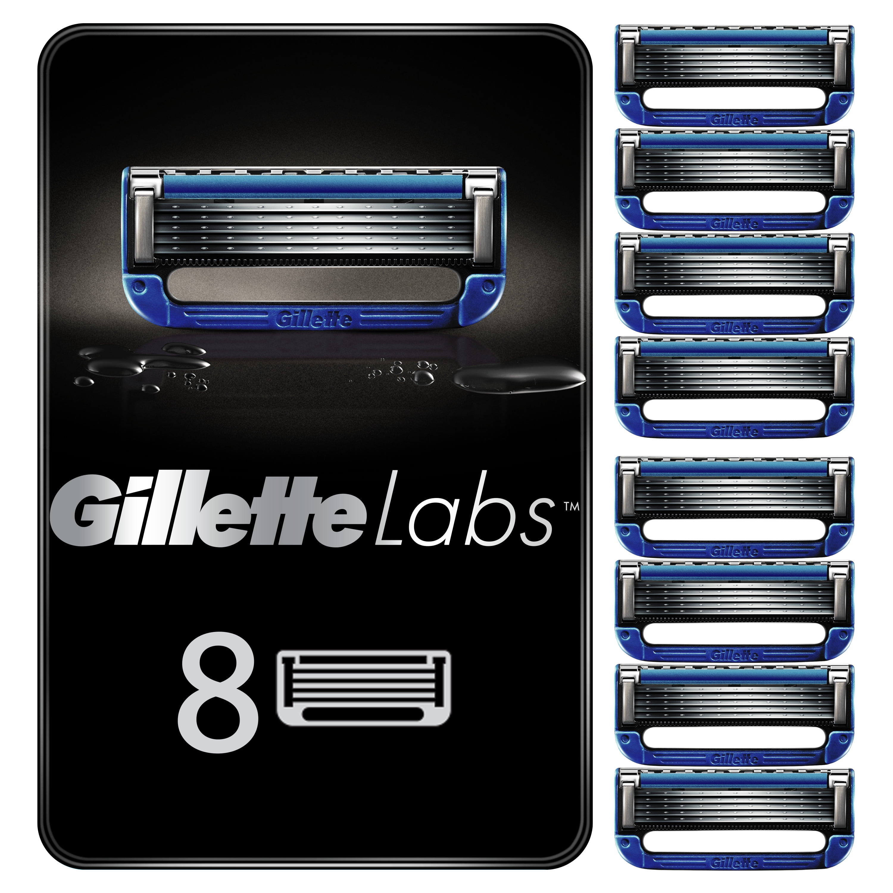 GilletteLabs Heated Razor Blade Refills 8 Count Walmart