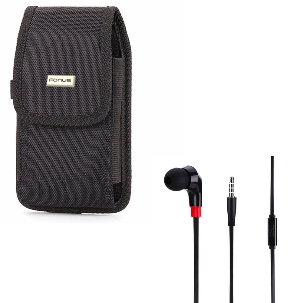 Rugged Case Belt Clip w Earphone w Mic Mono Headset for OnePlus Nord ...