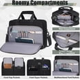 RAINSMORE 17.3 Inch Laptop Bag for Men Messenger Bag Business Laptop ...