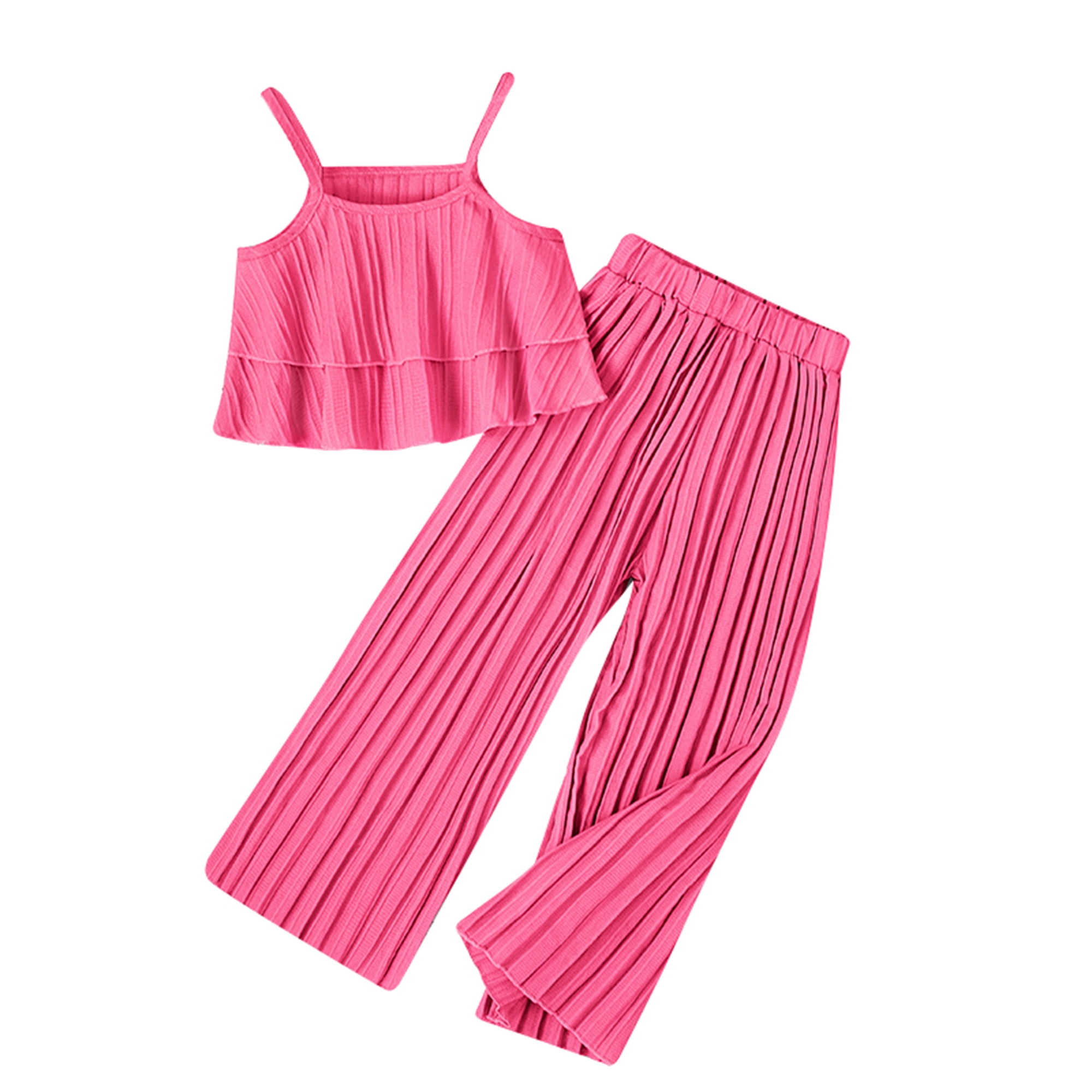 Click here for Xiaxaixu Kids Girls Clothes Suits Solid Color Ruff... prices