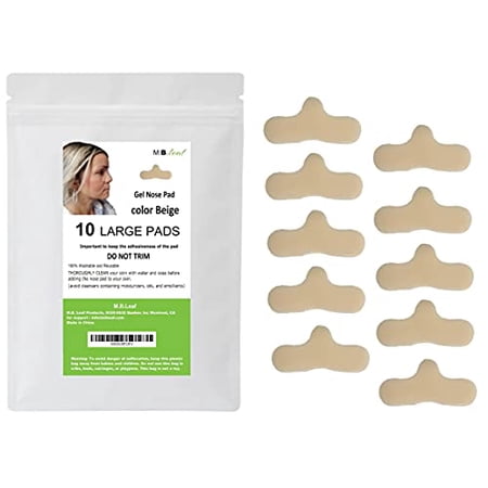 10 Pack Nose Pads - Nasal Pads for Mask Color Beige 3 sizes CPAP / BPAP ...