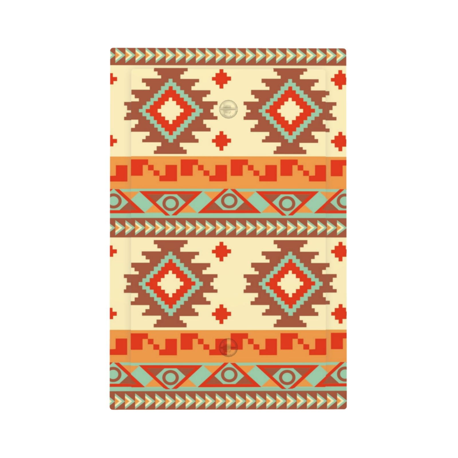 DouZhe 1-Gang Blank Wallplate, Vintage Southwestern Native Aztec Style ...