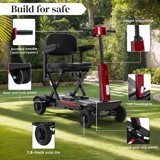 Ecomobi 4 Wheel Mobility Scooter, Foldable Mobility Scooter for Adults ...