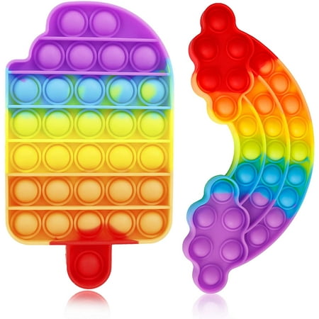 2 Packs Push Pop Pop-it Fidget HALO , Sensory Anxiety Stress Relief ...