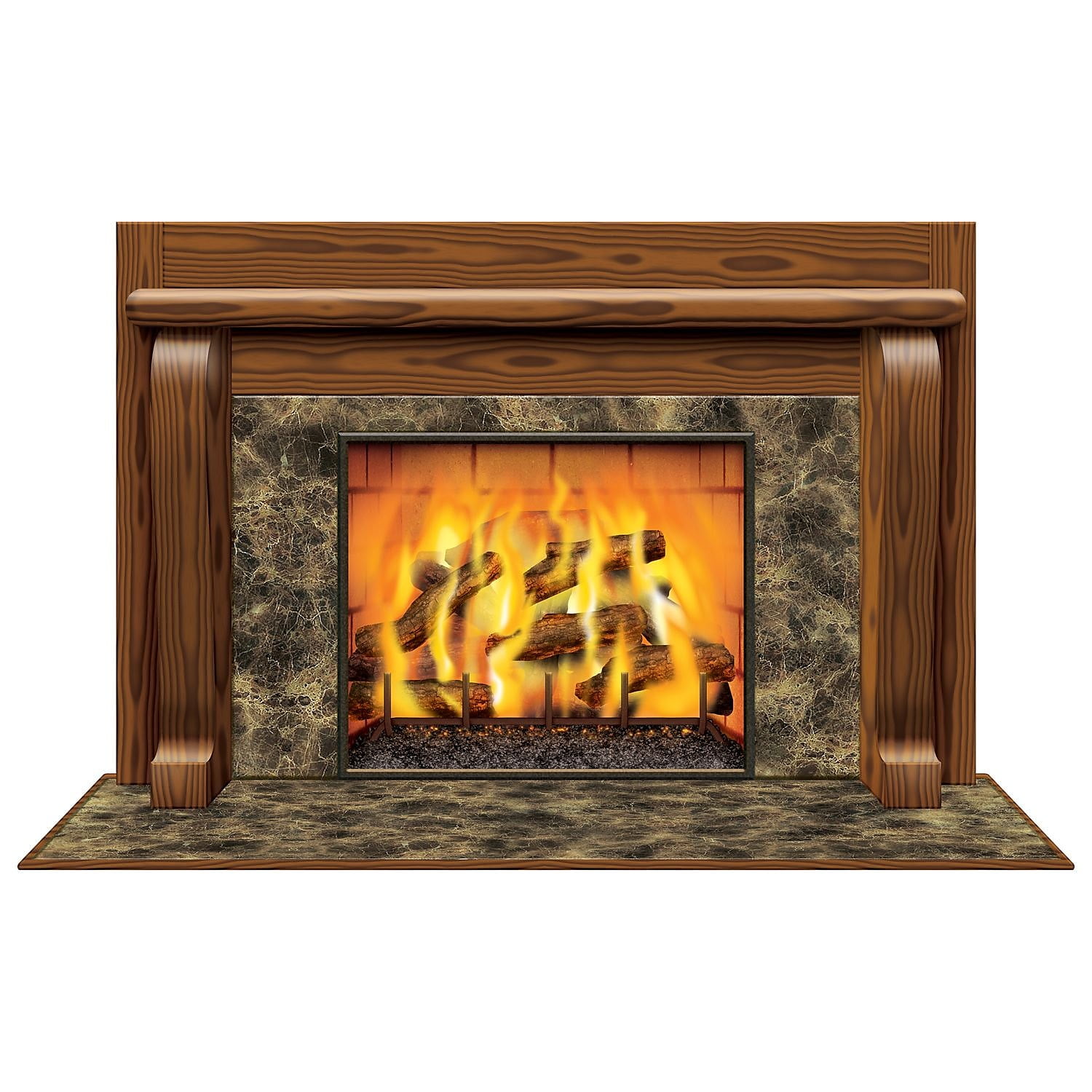 Insta View Fireplace Cardboard Stand-Up - Walmart.com