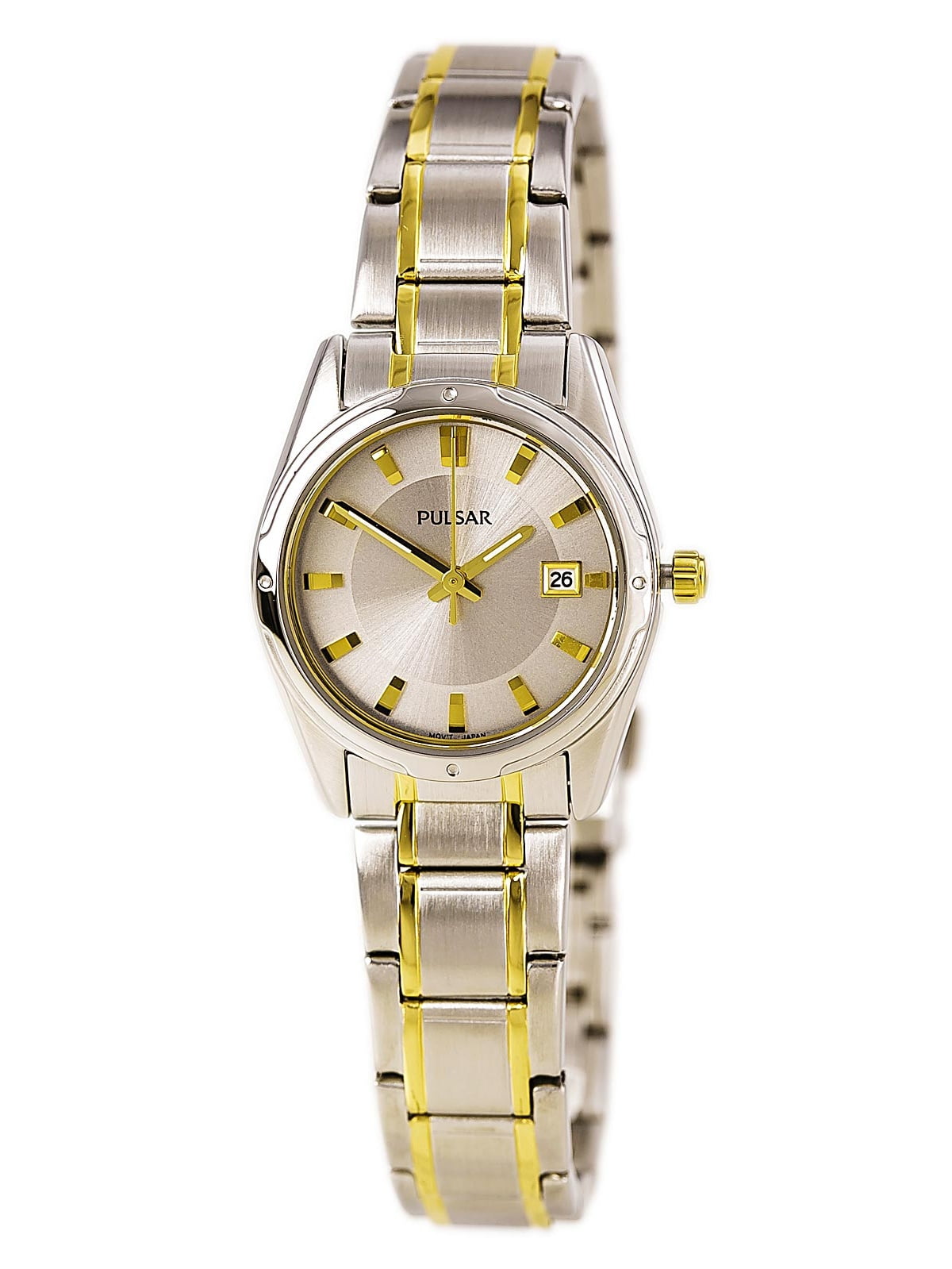 Pulsar PXT811 Women's Functional Silver Dial Two Tone Steel Bracelet ...