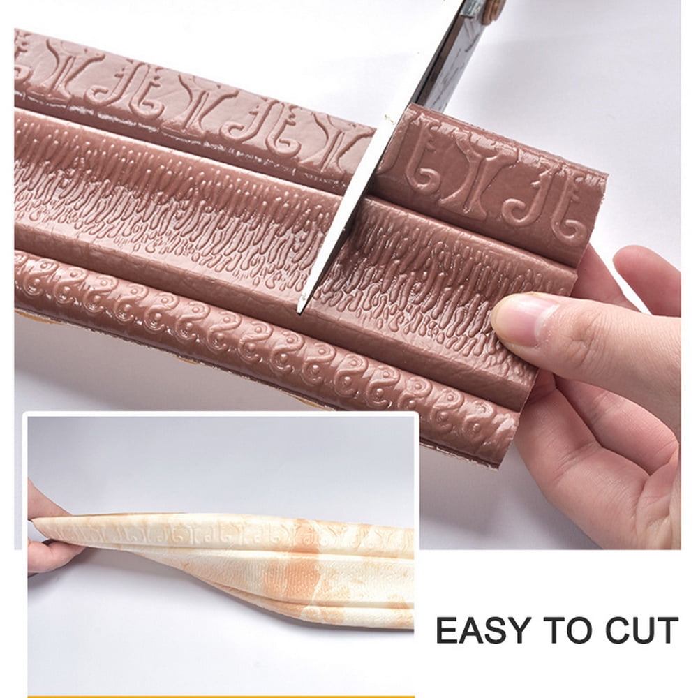 Buy Self Adhesive 3d Wall Edging Strip Border Waterproof Foam Modelling
