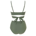 Women Cross Wrap Halter Bikini Set High Waisted Bathing Suits Push Up