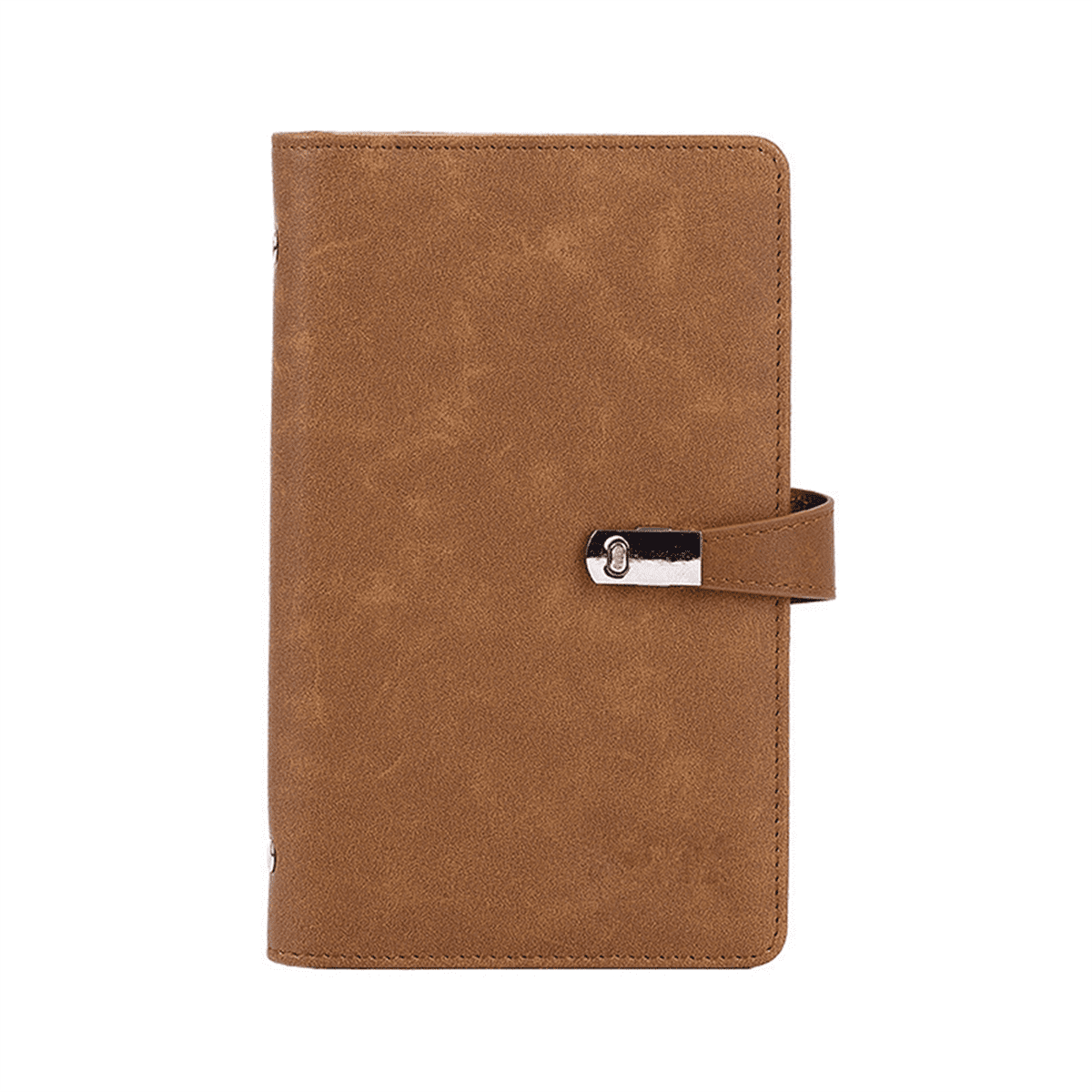 Card Book Holder Organizer Portable Business Card Holder Book for Men Women 120 Card Capacity Name Card Booklet Brown