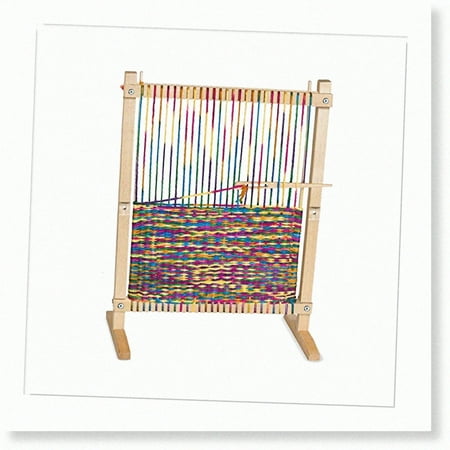 EcoCraft Deluxe Wooden Weaving Loom Kit - Large Frame for Multi-Arts ...