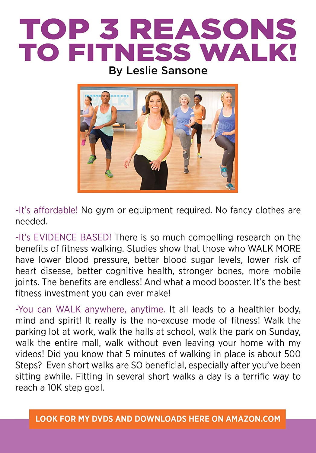 Leslie sansone 5 mile boosted walk - mvwes