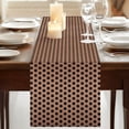 Brown Modern Geometric Burlap Cotton Table Runner 13x108 Inches Long ...