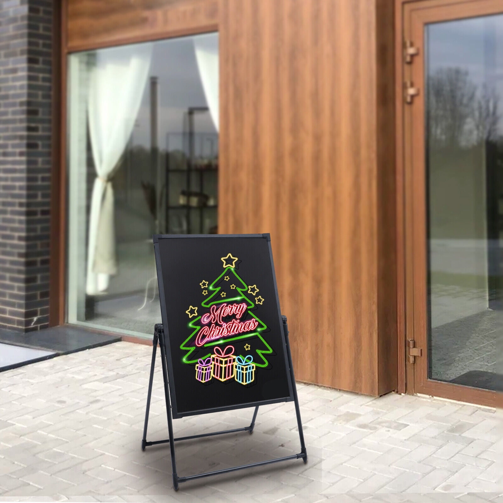 Flashing LED Message Writing Board Hanging/Standing DIY 7 Color Menu ...