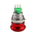 Keegwa 19mm Emergency Stop Push Button Switch Stainless Steel Metal 5A ...