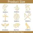 18Pcs Greek Symbols Nickel Decorative Stickers Metal Decals for Phone ...