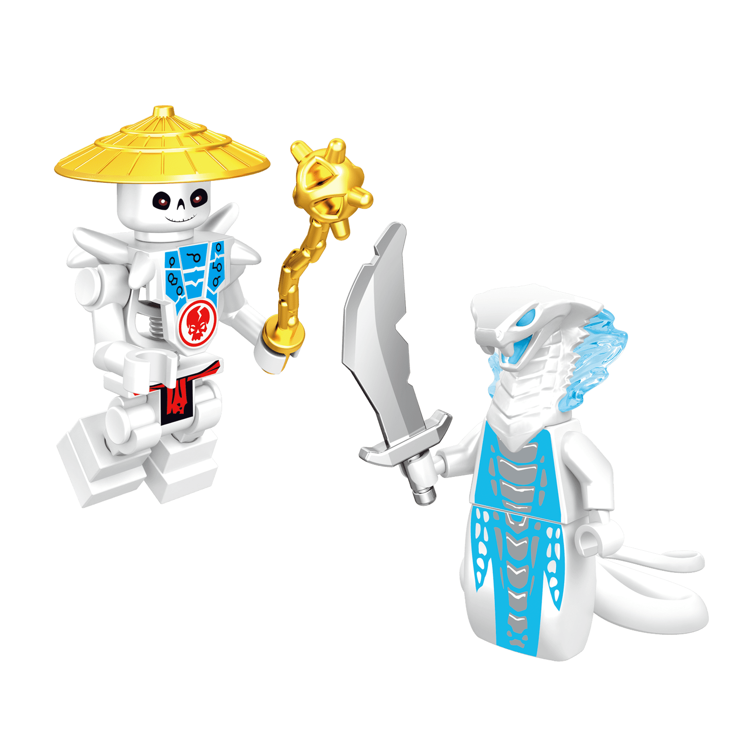 Buy ZIOKOK Set Of 16 Pcs Ninjago Mini Figures Kai Jay Sensei Wu Master ...