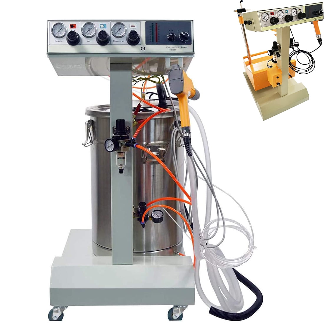 INTBUYING Electrostatic Powder Coating Machine Coat Spray System with ...