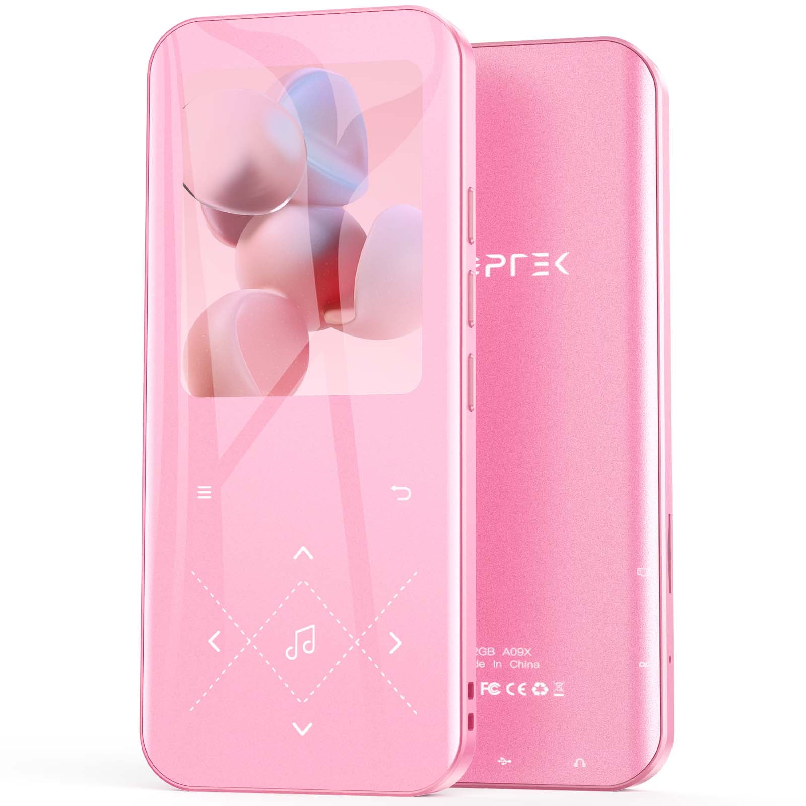 AGPTEK HiFi MP3 Player with Bluetooth 5.3, 32GB Model#A09X Pink ...
