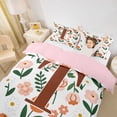 Catabedysis Bohemian Style Flower Duvet Cover Queen,Rustic Alphabet T ...