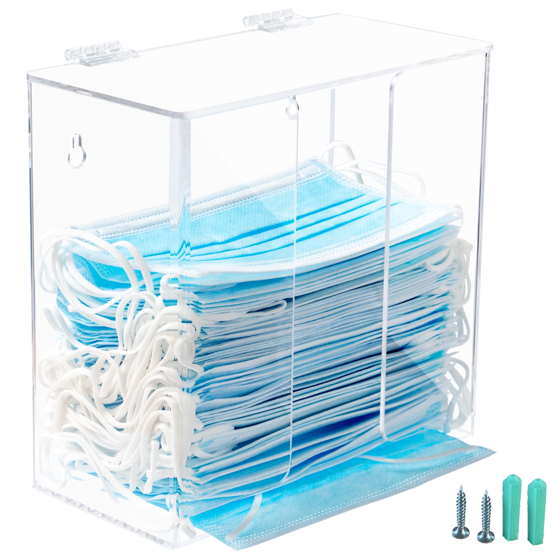 SEANADO Face Mask Dispenser Storage Box Acrylic Glove Holder Hygiene ...