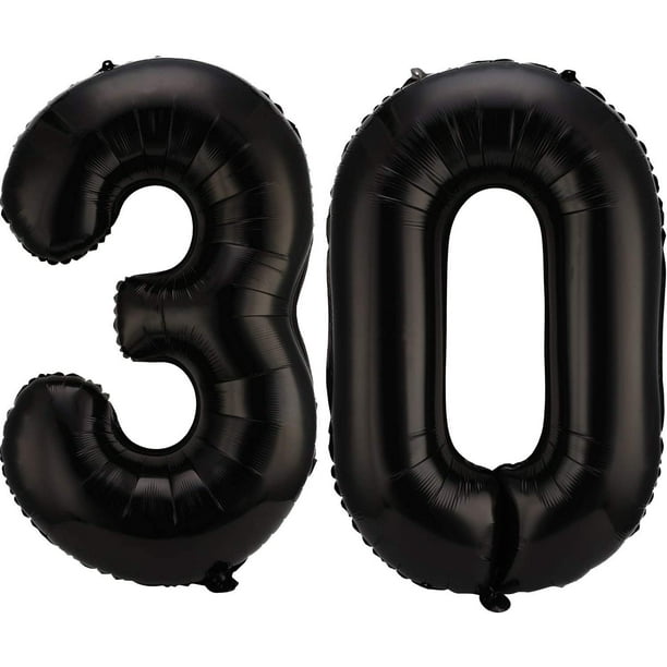 16 pulgadas 30 globos numéricos grandes 30 globos de aluminio gigantes ...
