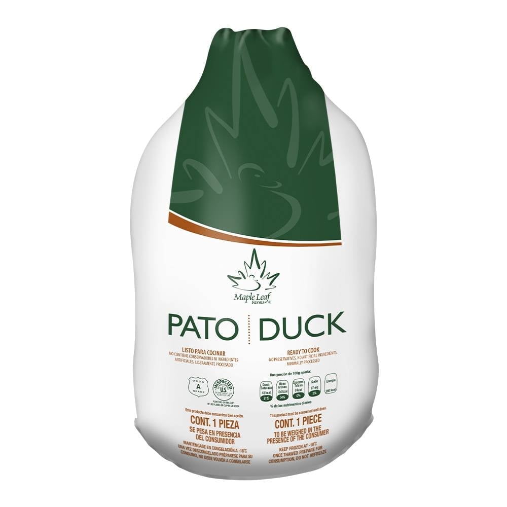 Pato entero Maple Leaf por kg peso aprox por pieza 2.1 kg | Walmart en ...