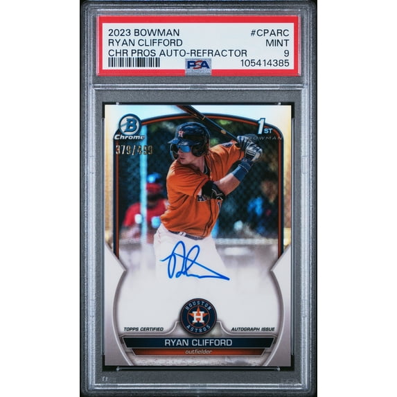 2023 Bowman Chrome Prospect Autographs Ryan Clifford #CPARC Refractor ...