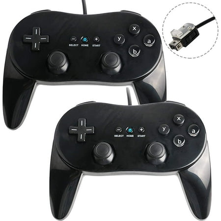 Joystick Gamepad Nintendo Wii Classic Handle 2x Classic Controller Pro ...