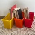 Book and Binder Holder, for Classroom, Plastic Vertical Storage Book ...