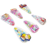 LUV HER 6pc Cute Hair Clips For Girls with Favorite Character Charms ...