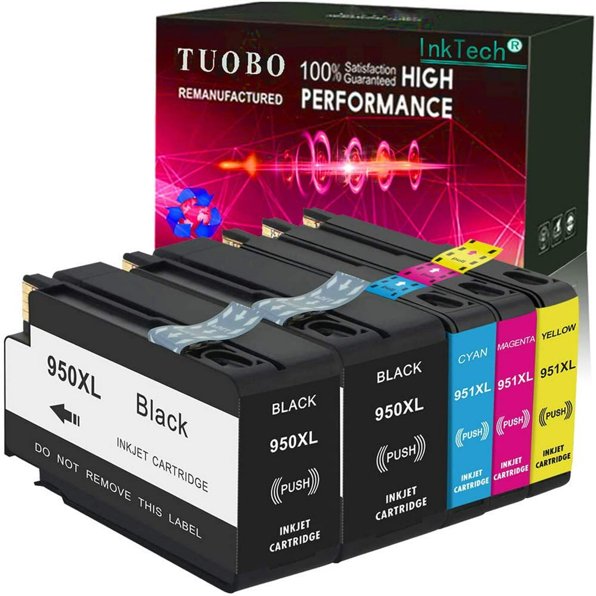 Zoomtoner Tuobo Compatible Ink Cartridge Replacement For 951xl 950xl 951 Xl 950 High Yield (Black cyan magenta yellow  Officejet